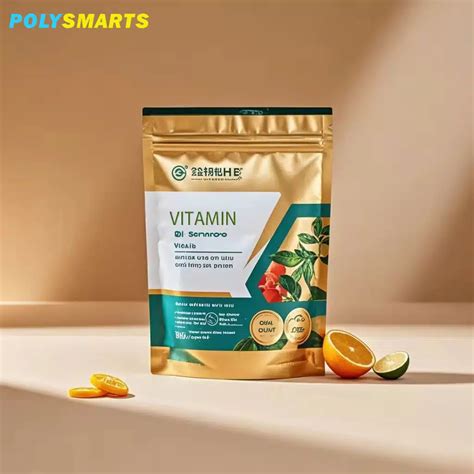 Custom Printed Vitamins And Supplements Packaging Bags Polysmarts Packaging
