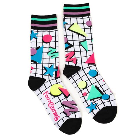 80s Totally Tubular Crew Socks