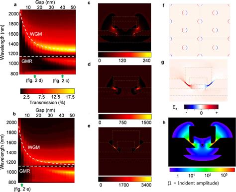 Fdtd Simulations A B Calculated Transmission Spectra Upon Varying Download Scientific