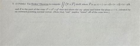 Solved Points Use Stokes Theorem To Compute Chegg