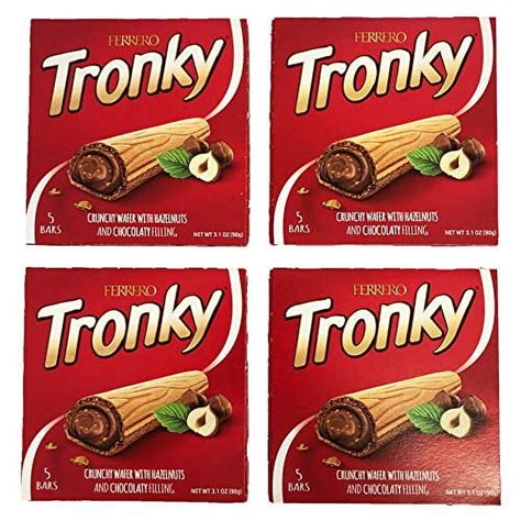 Tronky Crunchy Wafer With Hazelnuts And Chocolate Filling 20 Count