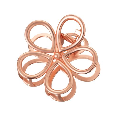 Piranha De Cabelo Rose Gold Flor Proart Kiss New York