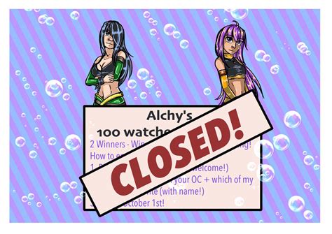 Closed 100 Watcher Art Raffle By Queenalchy On Deviantart