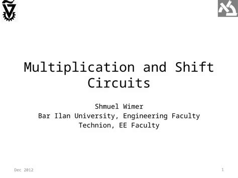 Pptx Multiplication And Shift Circuits Dokumen Tips