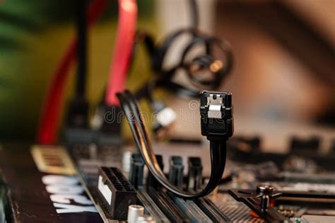 Computer Parts Of Processing Unit Close Up Stock Image Image Of