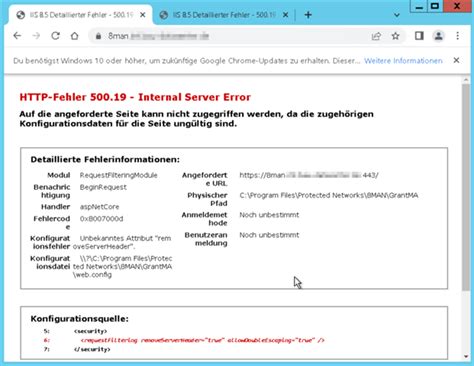 RemoveServerHeader Error In Arm Web Config Forum Access Rights Manager ARM THWACK
