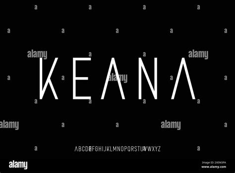 Modern Minimalist Sans Serif Alphabet Display Font Vector Stock Vector Image Art Alamy