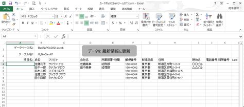 Excel と Access を連携して Access のデータベースを参照する エクセルと連携して、業務アプリケーションを提供します