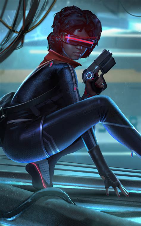 802x1282 Resolution Hyper Scape 2021 Cyberpunk Girl 802x1282 Resolution