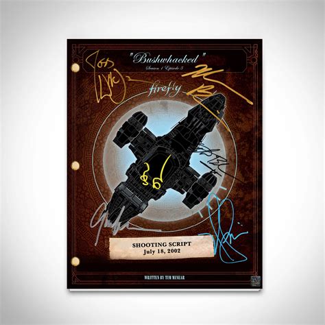 firefly script limited signature edition rare t