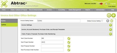 managing project numbers abtrac support