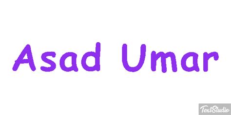 Asad Umar Celebrity Animated  Logo Designs