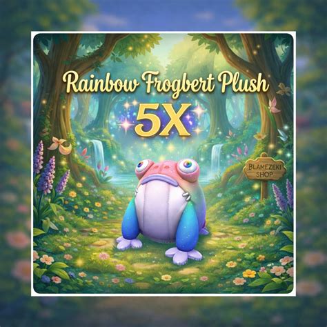 Palia Rainbow Frogbert Plush 5x Plush Bundle Etsy