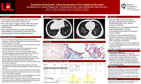 Pdf Constrictive Bronchiolitis A Rare Complication Of Toxic
