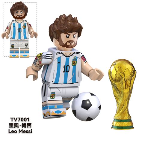 Sport Soccer Lionel Messi Tv7001 Minifigures Brixtoy
