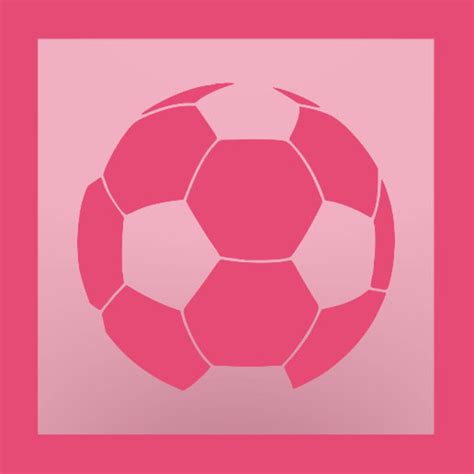 Soccer Ball Stencil Reusable Diy Craft Stencil Etsy