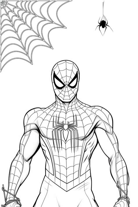Dibujos De Hombre Araña Para Colorear