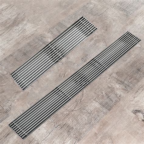 Sus304 바닥 배수구 브러시드 직사각형 30cm 40cm 50cm 60cm 80cm 100cm 120cm 욕실 헤어