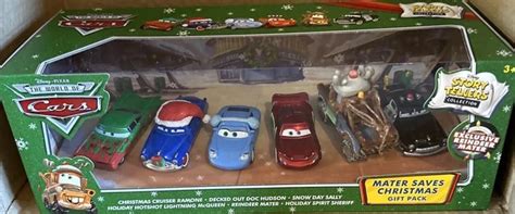 Disney Pixar Cars Mater Saves Christmas 6 Pack Storytellers Diecast 1