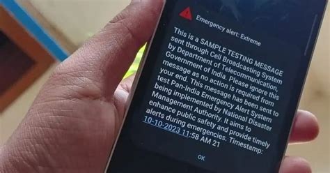 Heres What The Emergency Alert Message You Received Recently On Phone
