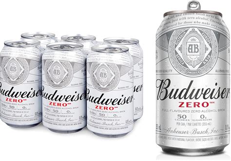Budweiser Zero Non Alcoholic Beer 355 Ml Cans Pack Of 6 Full