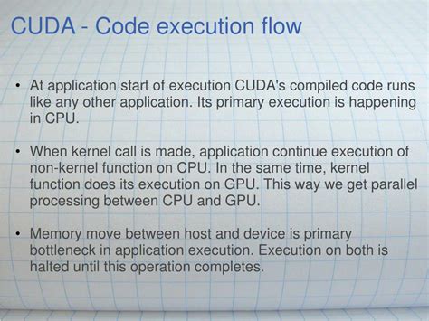Ppt Cuda Compute Unified Device Architecture Powerpoint