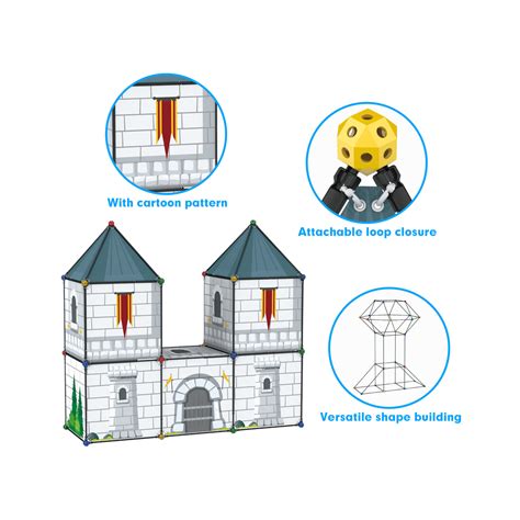 Picassotiles Fort Building Tent Castle Theme Set