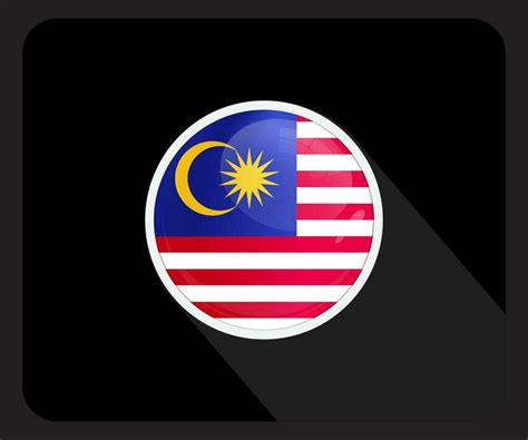Malaysia Glossy Circle Flag Icon 28293157 Vector Art At Vecteezy