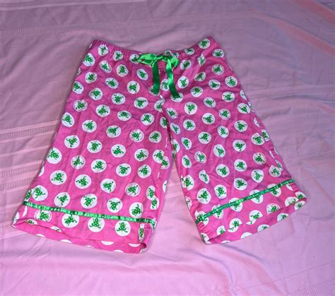 Vintage Victoria Secret Frog Pjs Pj Bottoms Shorts Pink Green Y2k Preppy Sleepover Grunge Glam