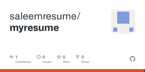 github saleemresume myresume