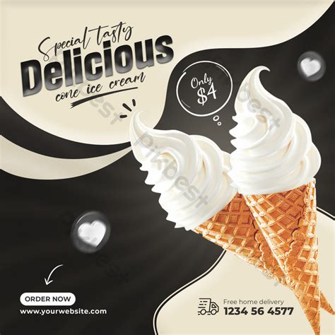 Ad Template For Ice Cream Psd Free Download Pikbest