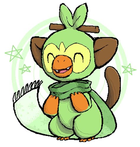 Grookey Pokemon Evolution Cute Character Grass Type Galar Region Png