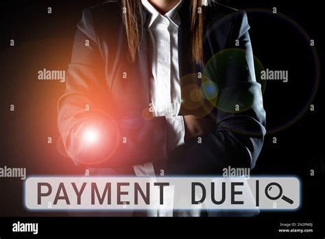 Sign Displaying Payment Due Word For The Date When Payment Should Be