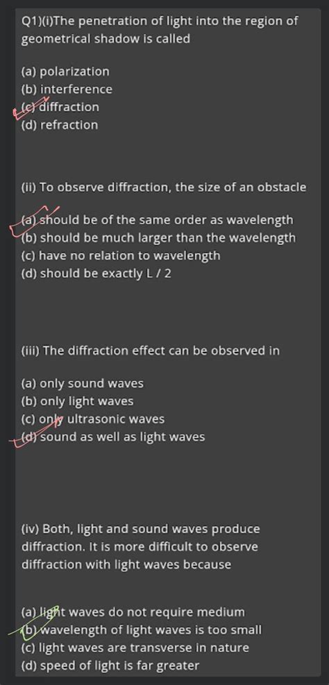 Xiii To Observe Diffraction The Size Of An Aperture Filo