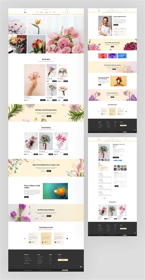 Oleo Flower Ecommerce Website Design On Behance