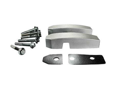 Windscreen Brackets Kit Aluminium Billet Silver Pair Defender — 3 Brothers Classic Rovers