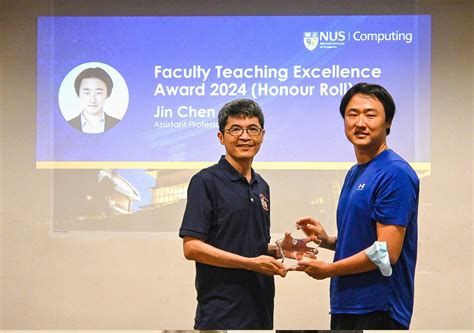 Faculty Members Honoured With Teaching Excellence Awards Nus Computing