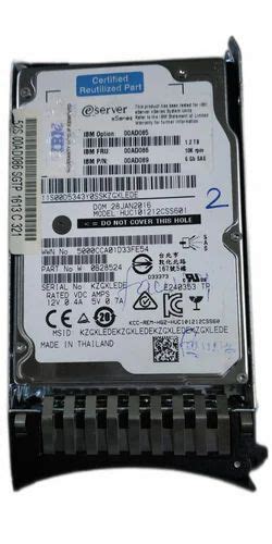 IBM 00AD085/00AD086/00AD089 1.2TB 10K 6Gbps (2.5") SAS SED G2HS HDD For ...