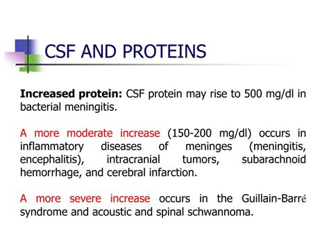 High Protein In Csf Differential Diagnosis At Shirley Levy Blog