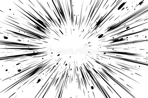 Manga Speed Lines Explosion Effect Stock Illustration Illustration Of Anime White 329860643