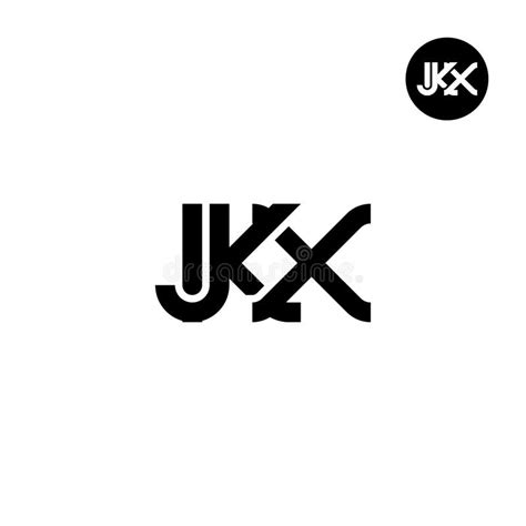 Diseño Monográfico De La Letra Del Logotipo De Jkx Ilustración Del