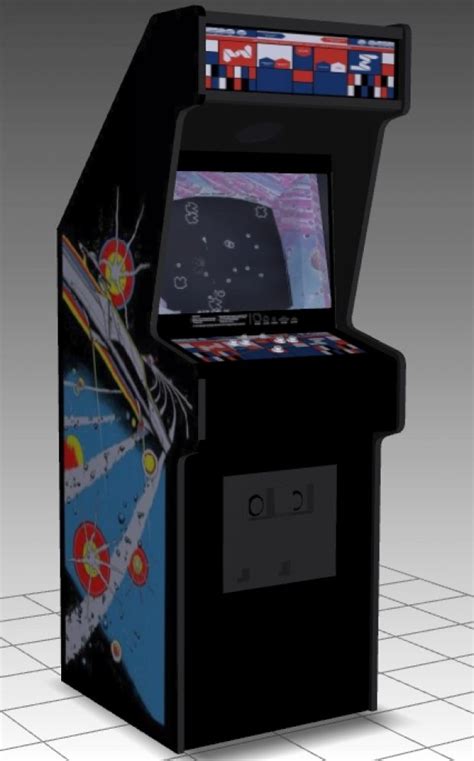 Asteroids Upright Arcade Machine Free 3d Model 3ds Free3d
