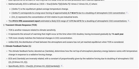 Ipcc Estimates Of Ecs Make No Sense By Michael Blair