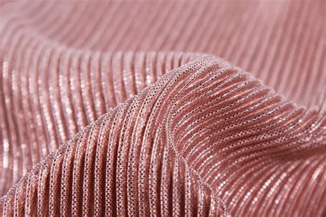 Gold Pleated Fabric Luxurious 100 Polyester Dress Material