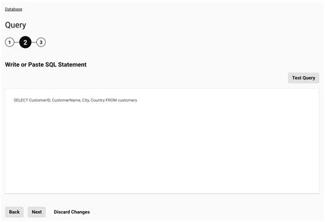 Database Query Activity