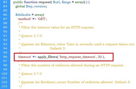 processing timeout