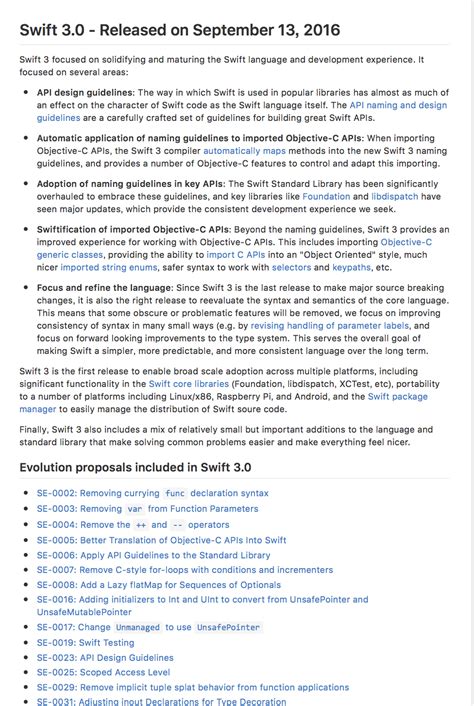 swift3 0已出坑 适配ios10 项目迁移swift3 0问题总结。 swift编程