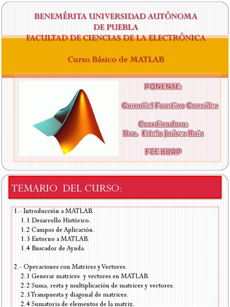 Curso Básico Matlab Pdf Matlab Informática