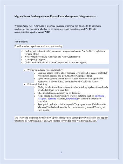 Migrate Server Patching Using Azure Arc Stepbystep Process Pdf