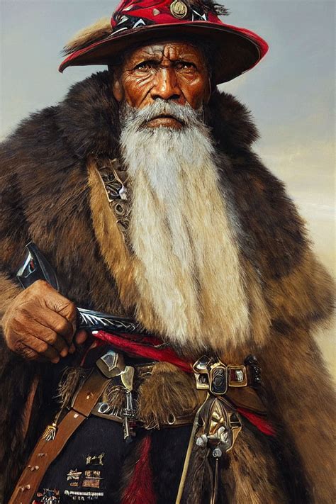 Old Zulu Warrior, AI Generated, Stable Diffusion by RocketMobster on DeviantArt
